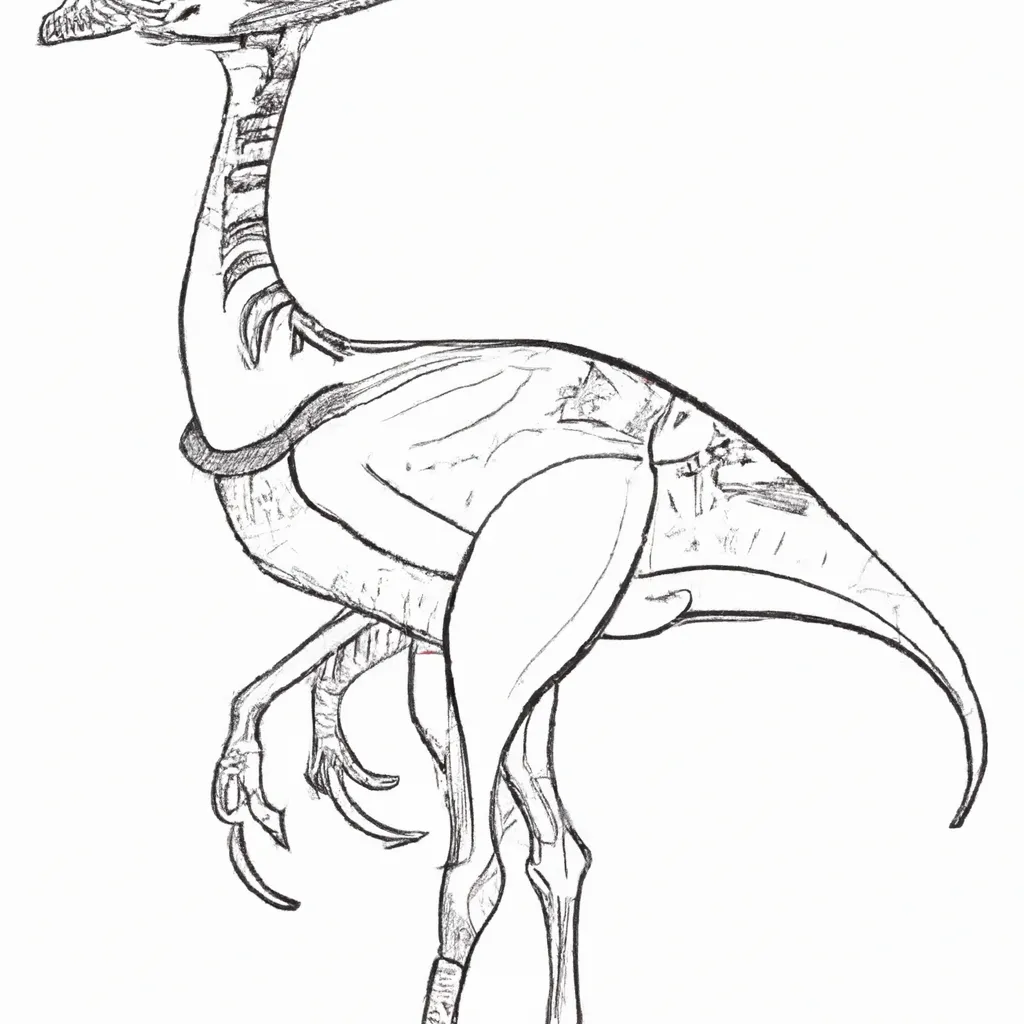 10 Desenhos de Gallimimus para Imprimir e Colorir