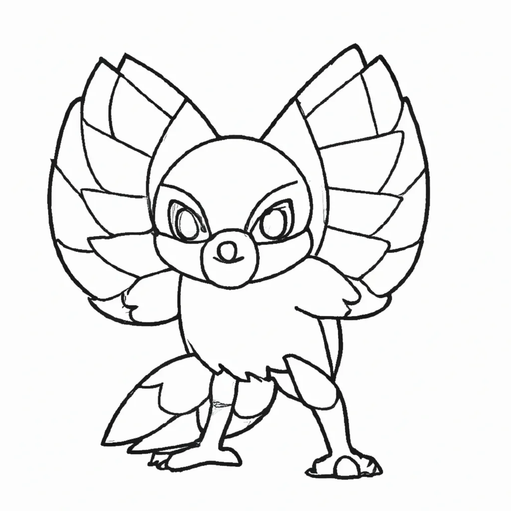10 Desenhos de Dartrix Pokémon para Imprimir e Colorir