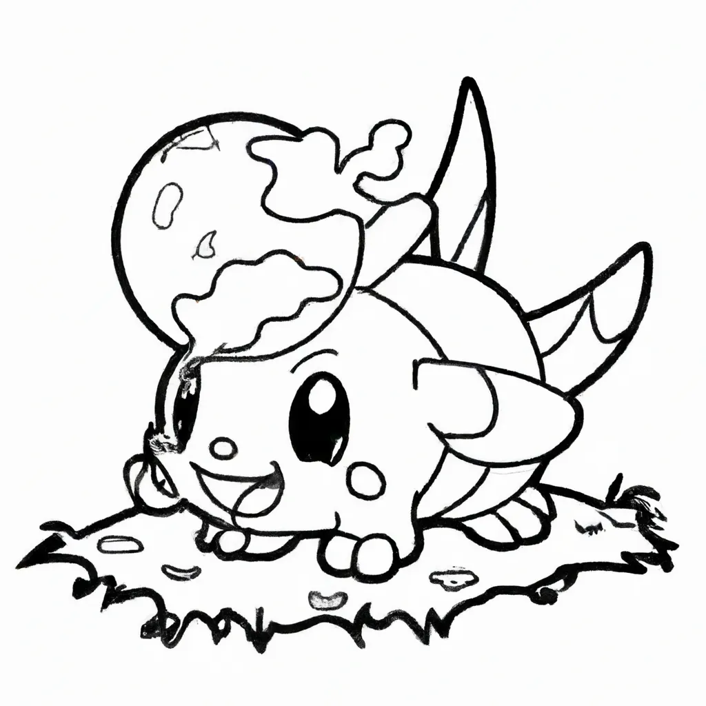 Aprenda a Colorir Pokémon Grubbin em 7 Desenhos