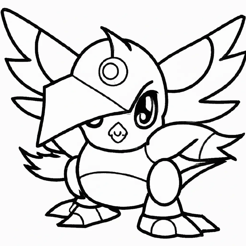 Desenhos de Pokémon Hawlucha para Imprimir e Colorir