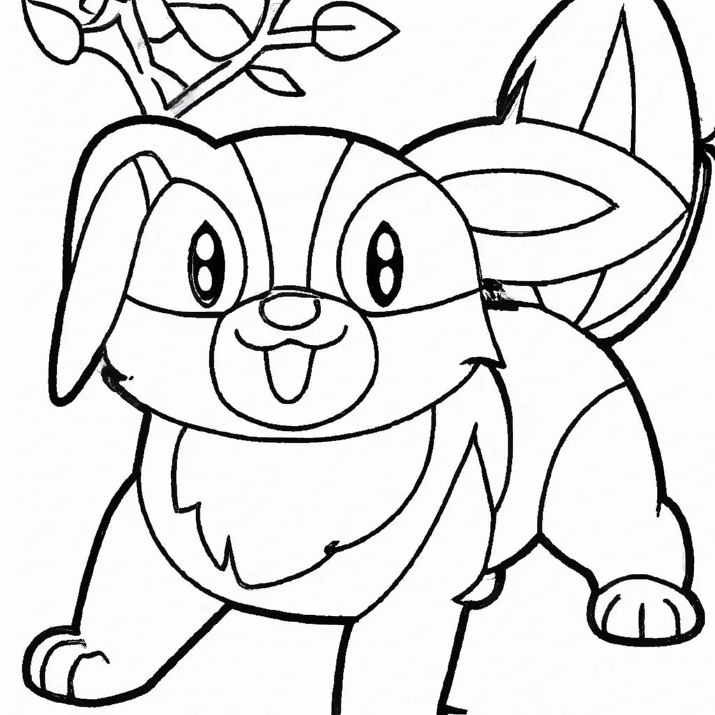 Desenhos de Pokémon Yamper para Imprimir e Colorir!