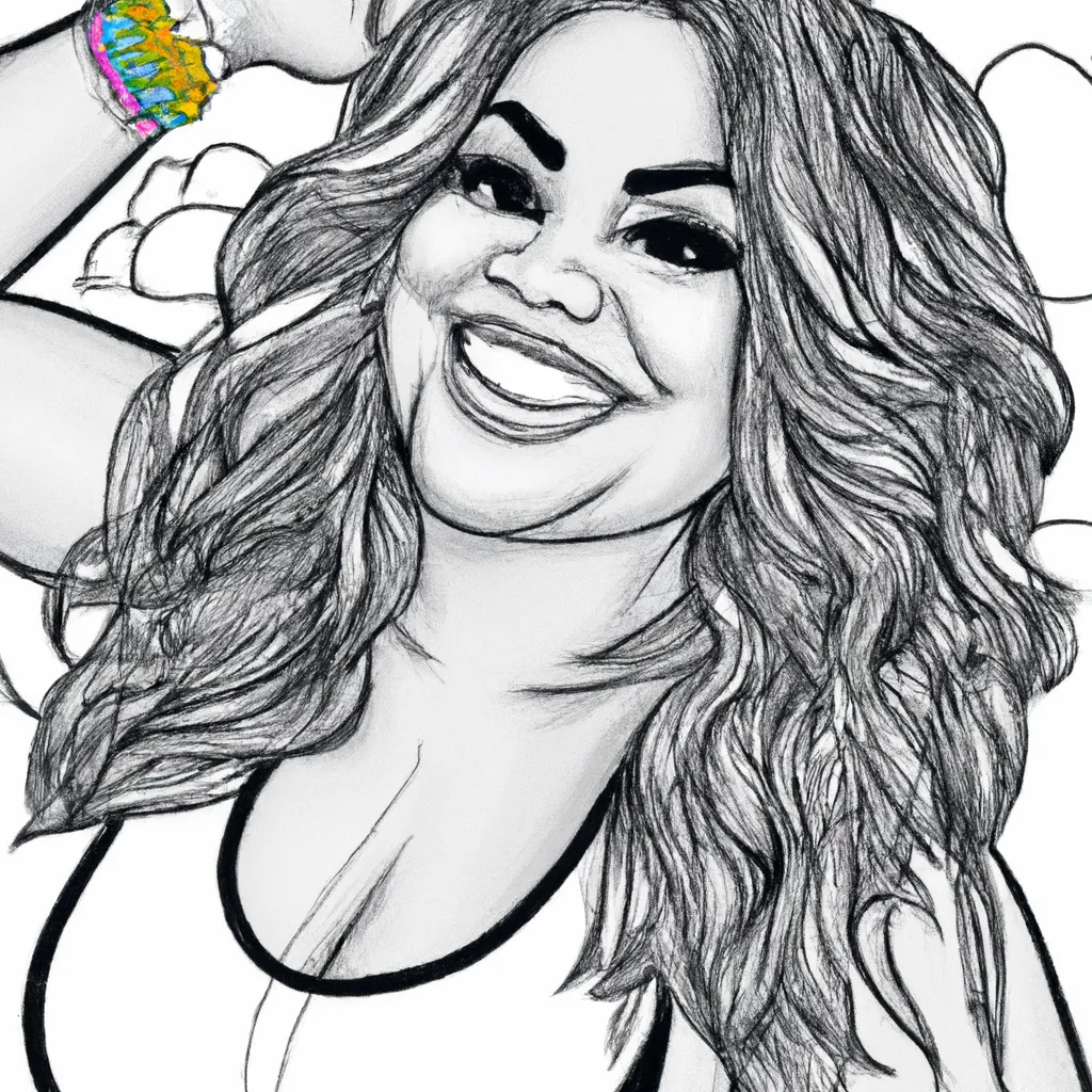 10 Desenhos de Preta Gil para Imprimir e Colorir