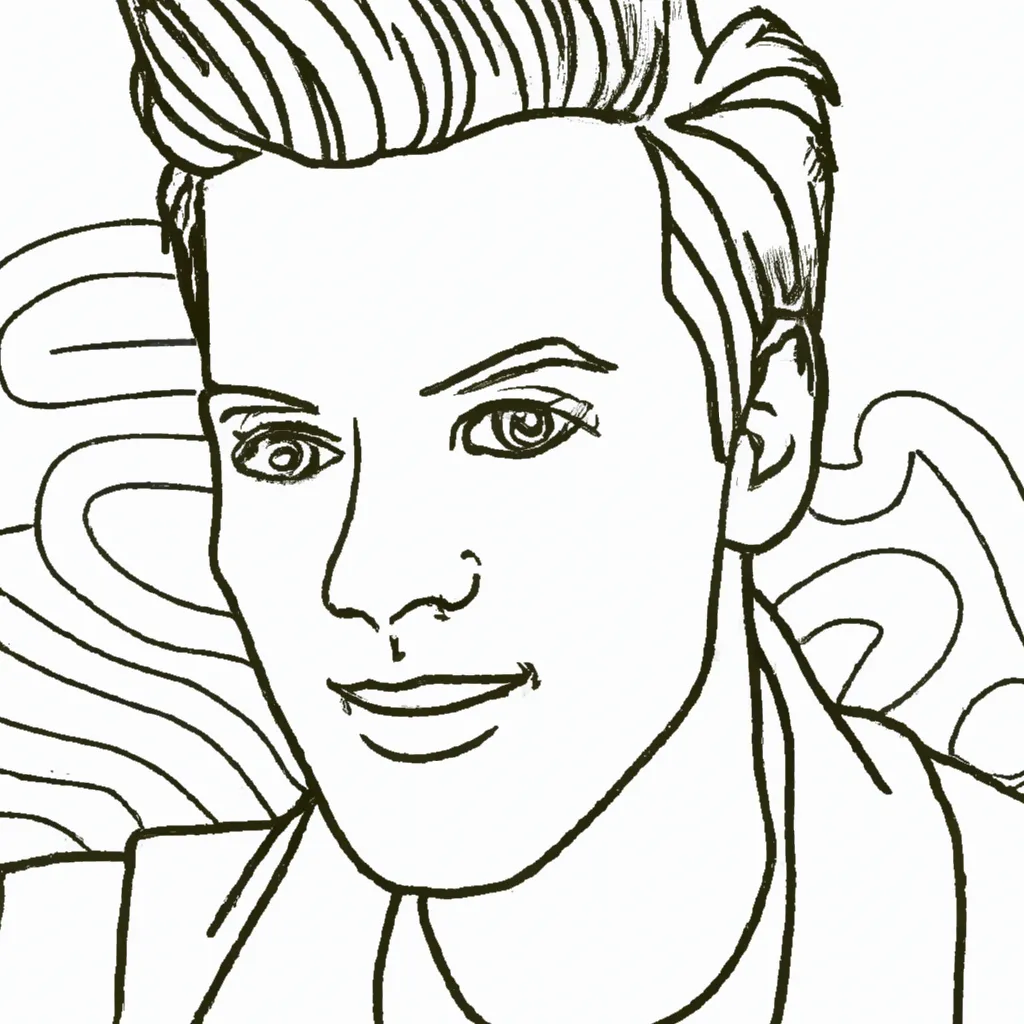 7 Desenhos de Michel Teló para Imprimir e Colorir