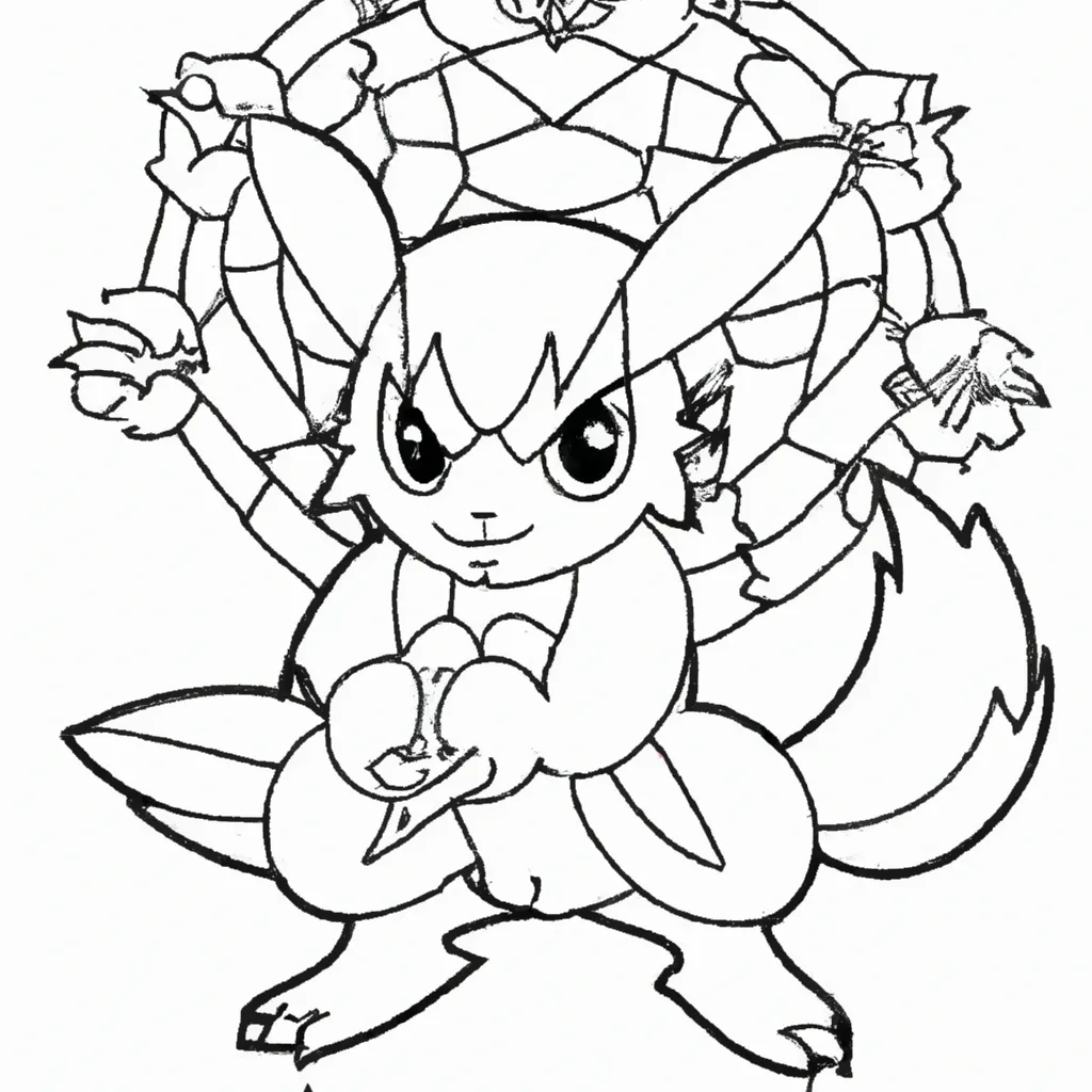 Desenhos de Pokémon Furfrou para Imprimir e Colorir