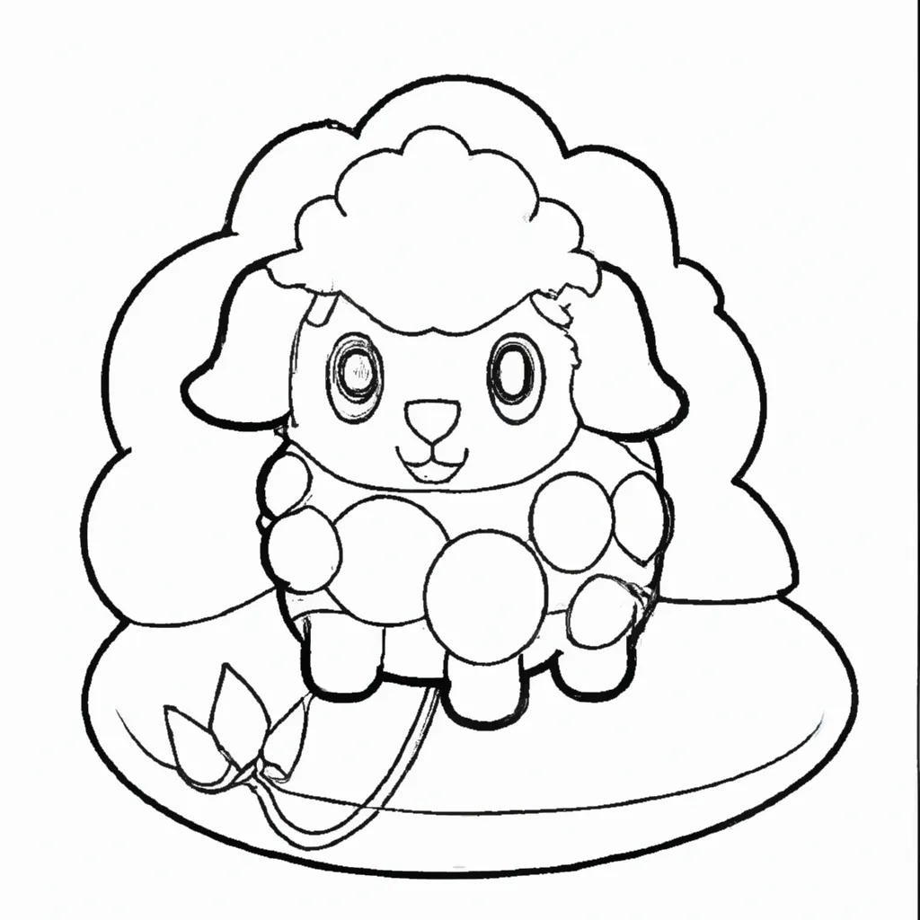 7 Desenhos de Pokémon Wooloo para Imprimir e Colorir!