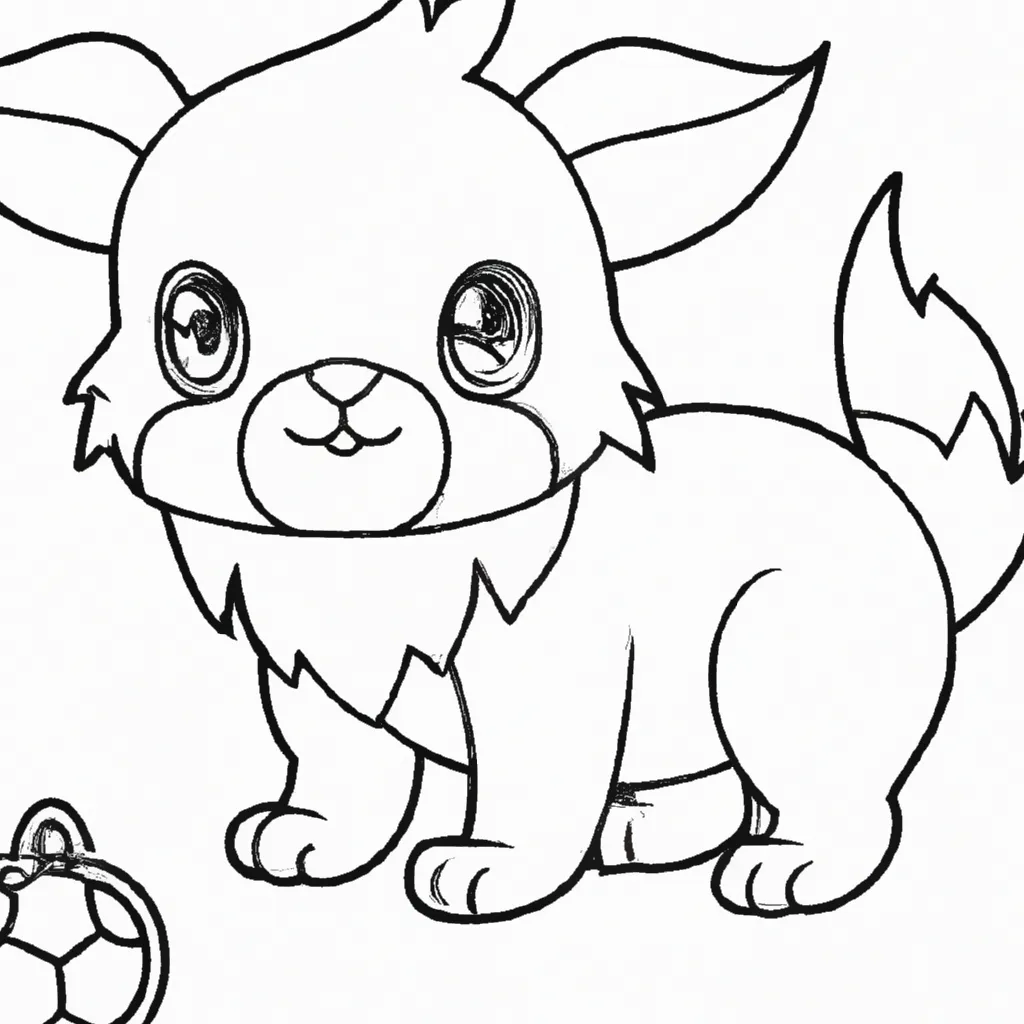 Desenhos de Pokémon Yamper para Imprimir e Colorir!