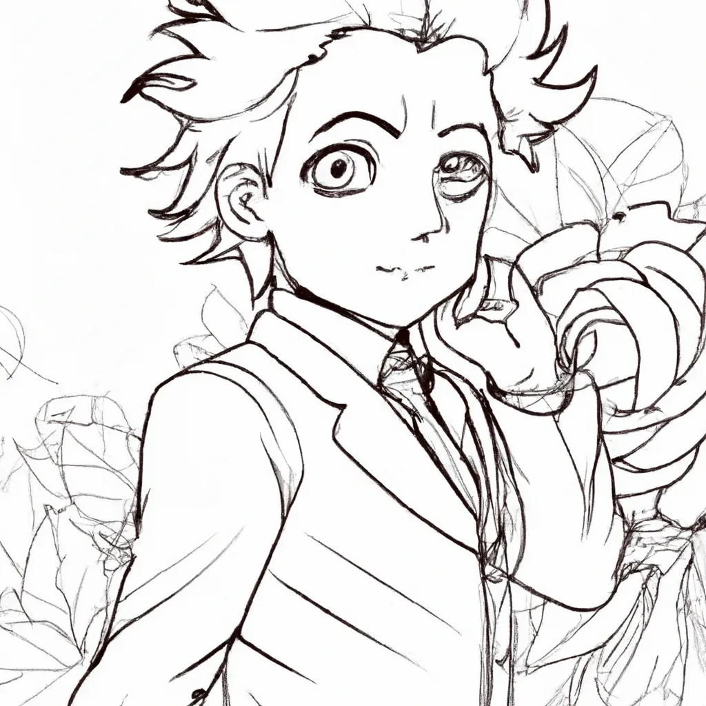 10 Desenhos de Ray (The Promised Neverland) para Imprimir e Colorir