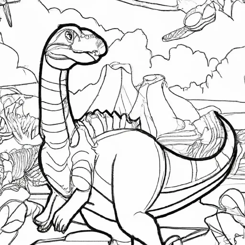 10 Desenhos de Supersaurus para Imprimir e Colorir