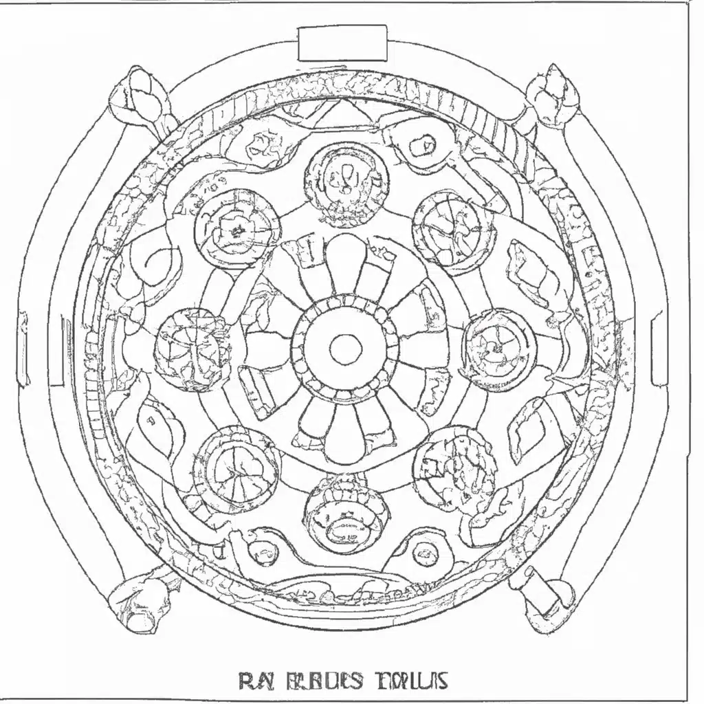 A Roda do Dharma: 7 Desenhos para Imprimir e Colorir
