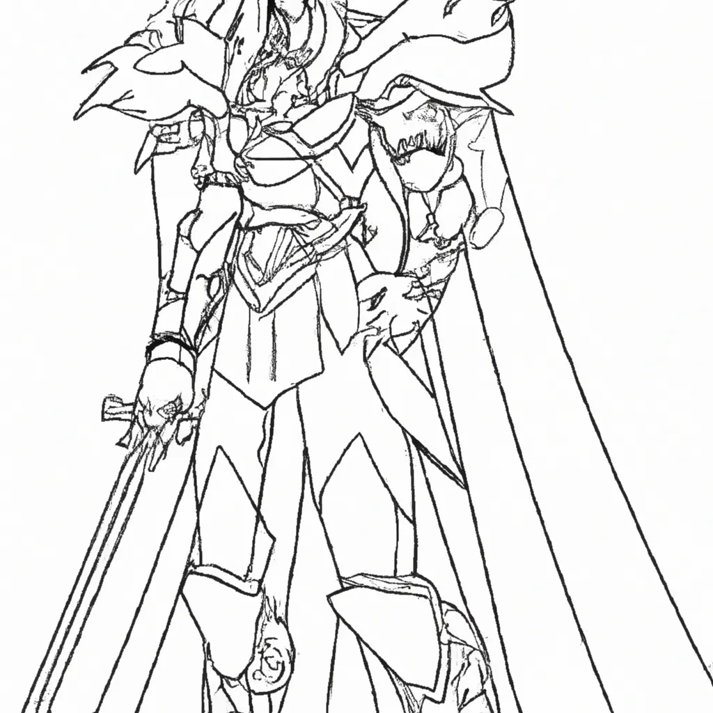 10 Desenhos de Albedo (Overlord) para Imprimir e Colorir