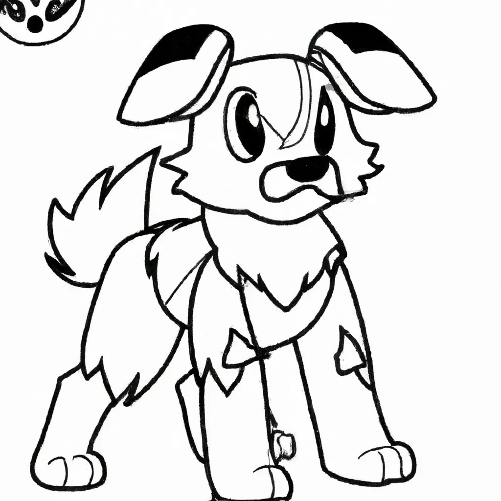 Aprenda a Desenhar Rockruff: 7 Modelos para Imprimir e Colorir